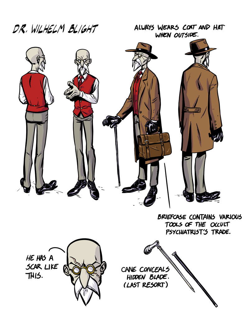 Dr. Wilhelm Blight Design Sheet | Brandon Palas